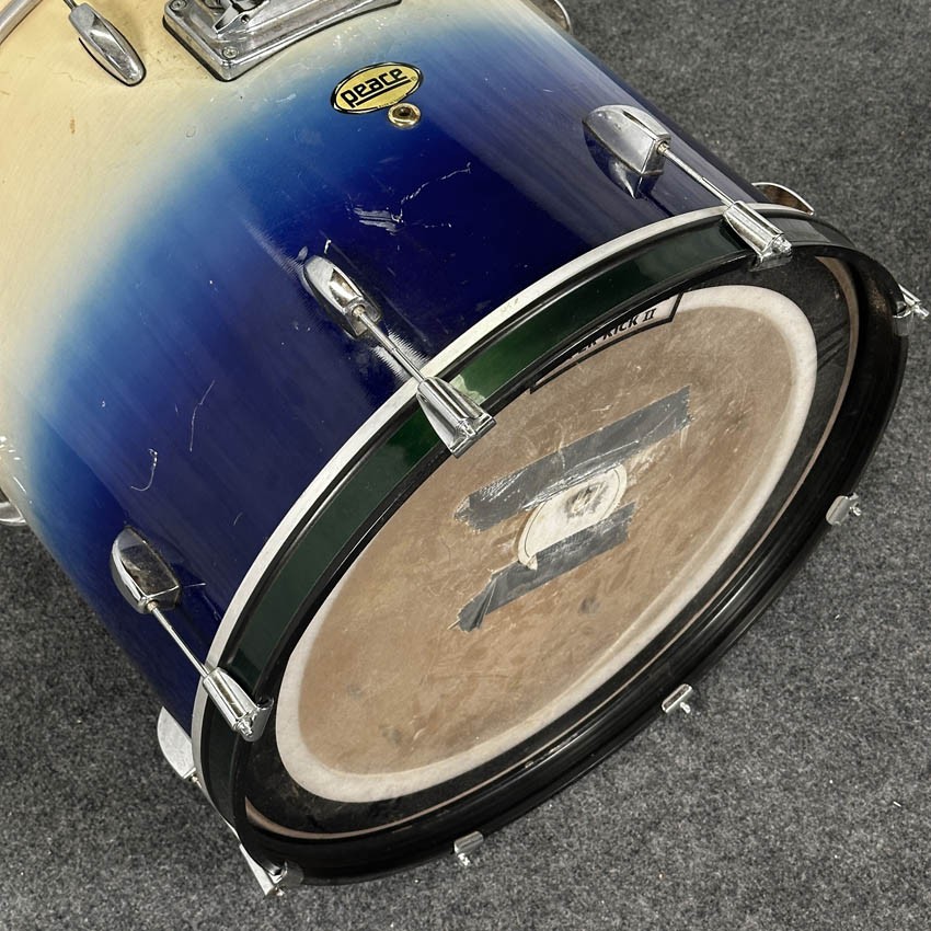 Used Peace 5pc Drum Set Blue to White Fade - Fair | eBay
