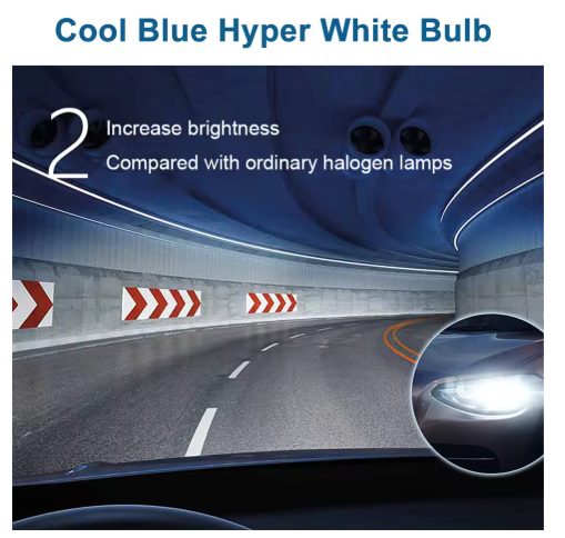2x Osram H7 Halogen Headlight Car Lamp 5300K Cool Blue White Light Bulb ...