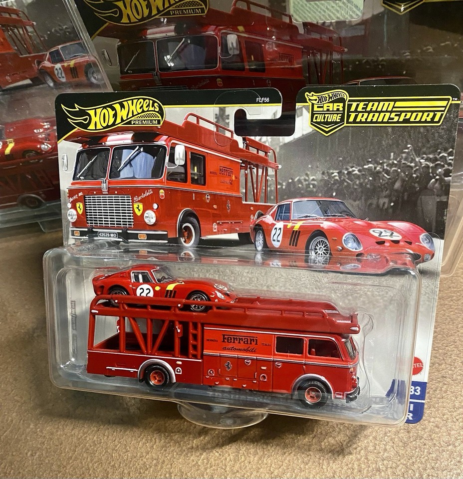 Hot Wheels Premium Team Transport Ferrari 250 GTO & Fiat 642 RN2 ...
