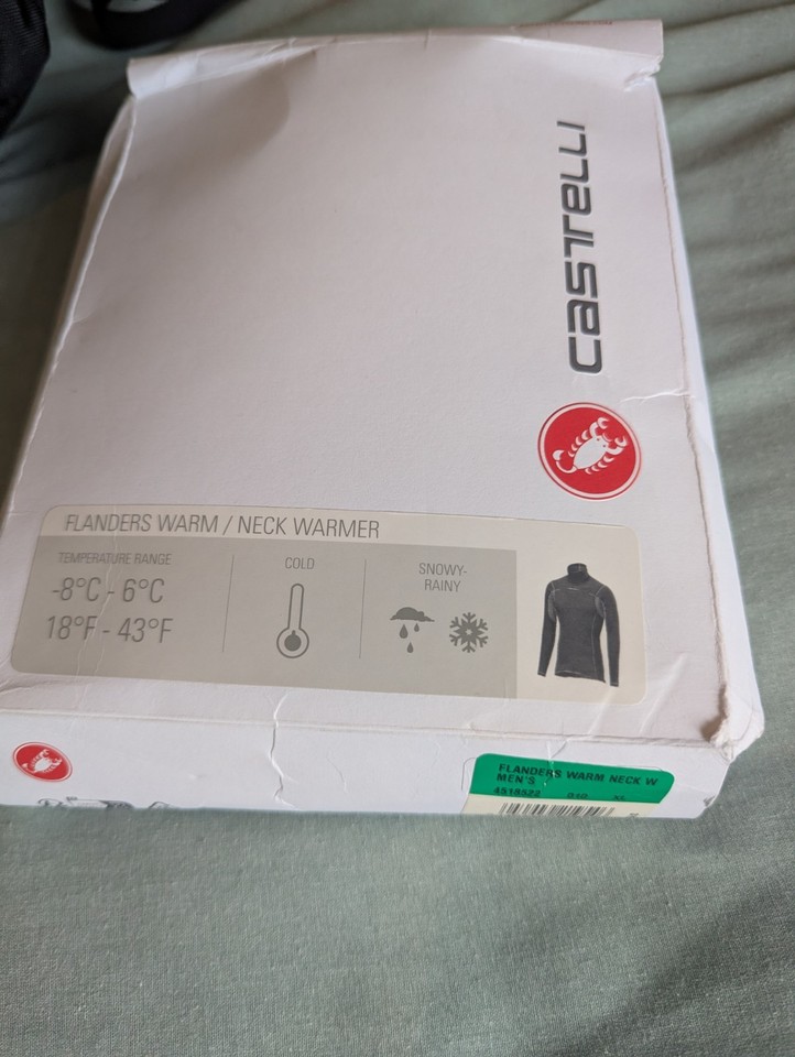 Men's Castelli Flanders Warm Neck Base layer. New With Tags. Size XL ...