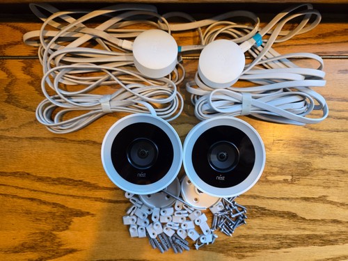 2 Nest Cam Outdoor IQ Smart Wifi Security Cameras, Used | eBay
