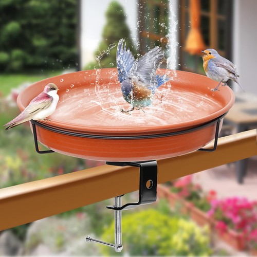 Deck Mounted Bird Bath Bowl Spa for Outside, Detachable Unheated ...