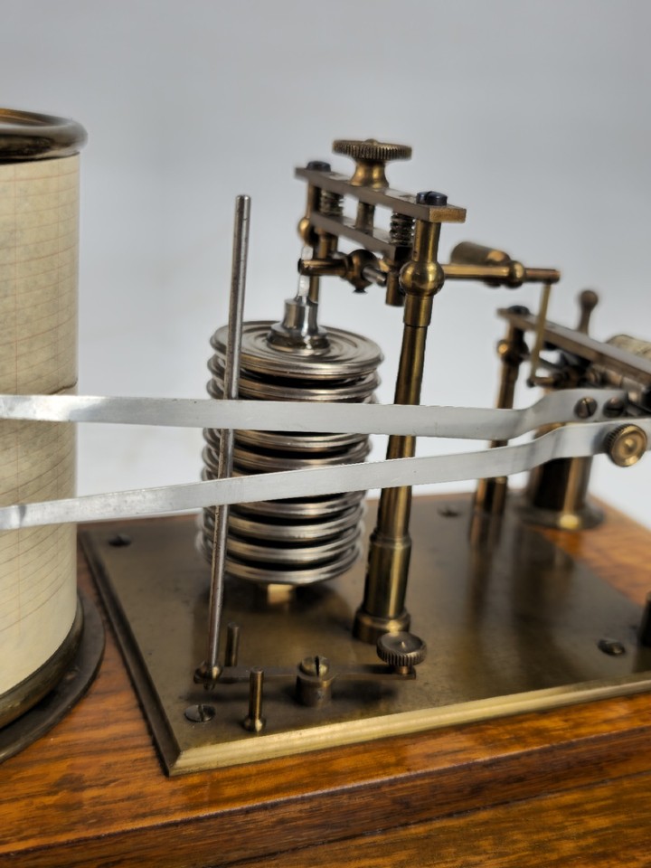 Double Arm Barograph Stormograph with Chart Draw, Charts, and Ink ...