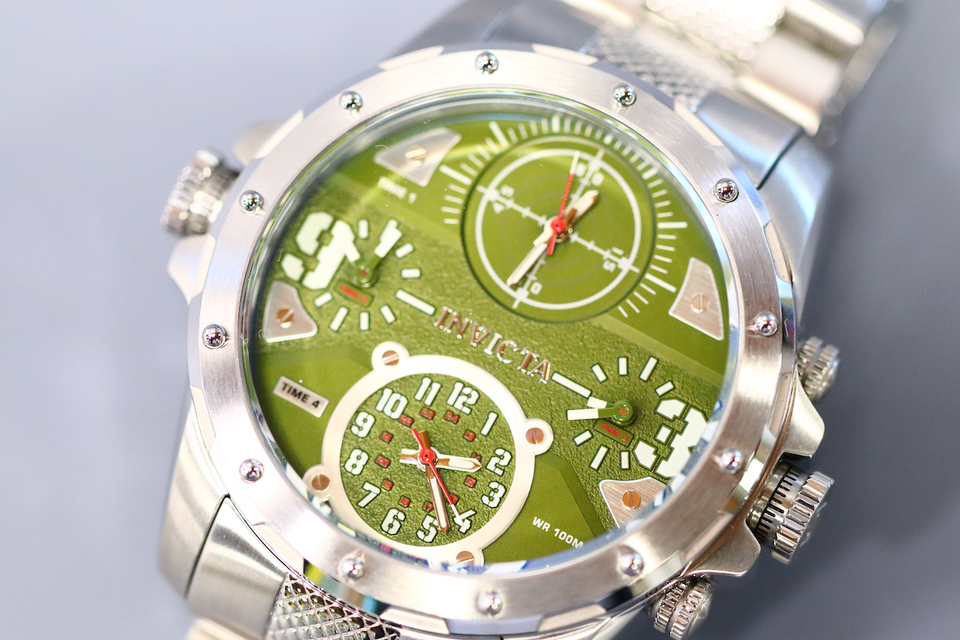 Invicta Men's 31147 Coalition Forces Quartz Chronograph Green Dial ...