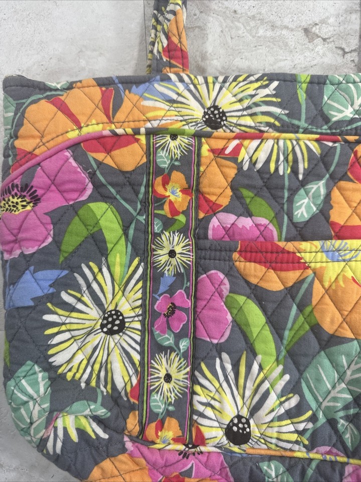 Vera Bradley Va Va Bloom Campus Tote Cotton Floral Multi Color Bag ...