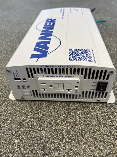 Vanner 1000W Pure Sine Wave Inverter 12VDC 110/110/115/120VAC - TS12 ...