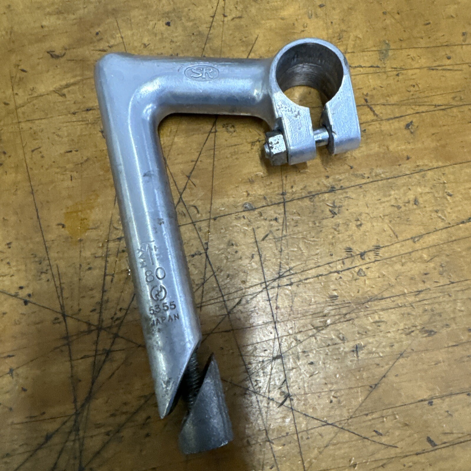 Vintage SR Alloy 1 Inch Quill Stem 80mm 25.4 Silver 150mm Tall | eBay