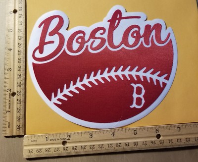 HUGE BOSTON RED SOX IRON-ON PATCH -6" x 7.5" | eBay