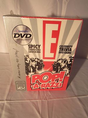 Board Game Pop-A-Razzi DVD Celebrity Trivia NEW E! Entertainment | eBay