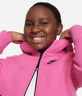 NIKE ALCHEMY PINK TECH FULL ZIP HOODIE FD2980-605 KIDS XL+ | eBay