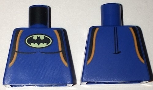 LEGO 973pb2538 Torso Batman Wetsuit with Black and Orange Trim, Batman ...