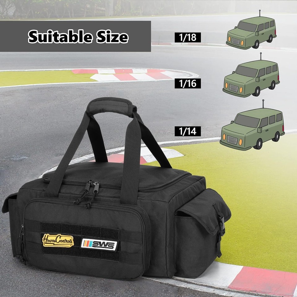 RC Car Storage Bag 1/14, 1/16, 1/18 RC Carry Bag Carrying Case with ...