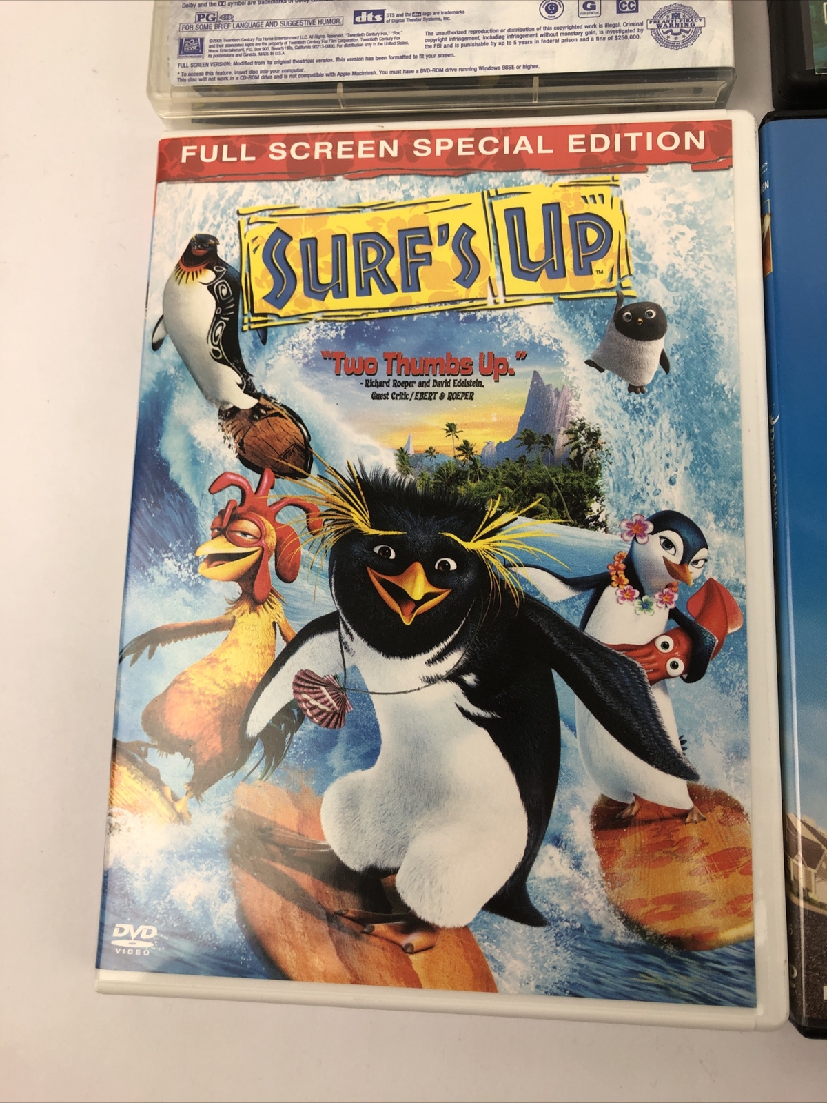 4 x DreamWorks DVD LOT - Shark Tale, Surf's Up, Robots, Over the Hedge ...