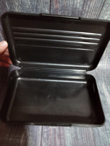 Vintage Retro 1990s Eldon Rubbermaid Black Plastic Pencil Box Case ...