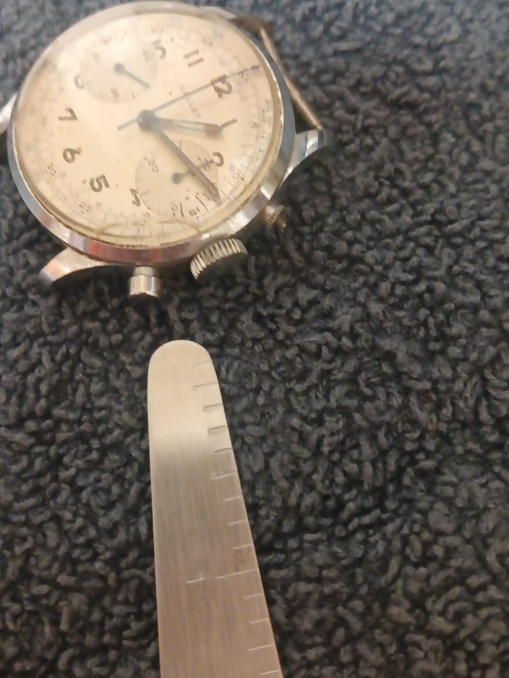 Vintage Gallet Multichron Chronograph S.Steel Flying Wrist Watch 4 ...