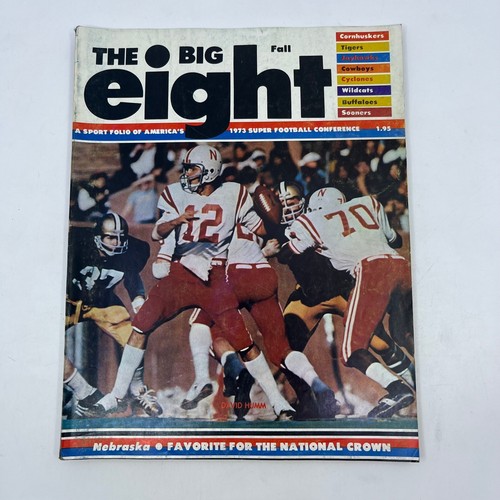 1973 Big Eight Football Special Magazine David Humm Nebraska ...