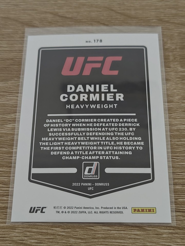 2022 Panini Donruss UFC Daniel Cormier Holo Silver Laser /99 #178 | eBay