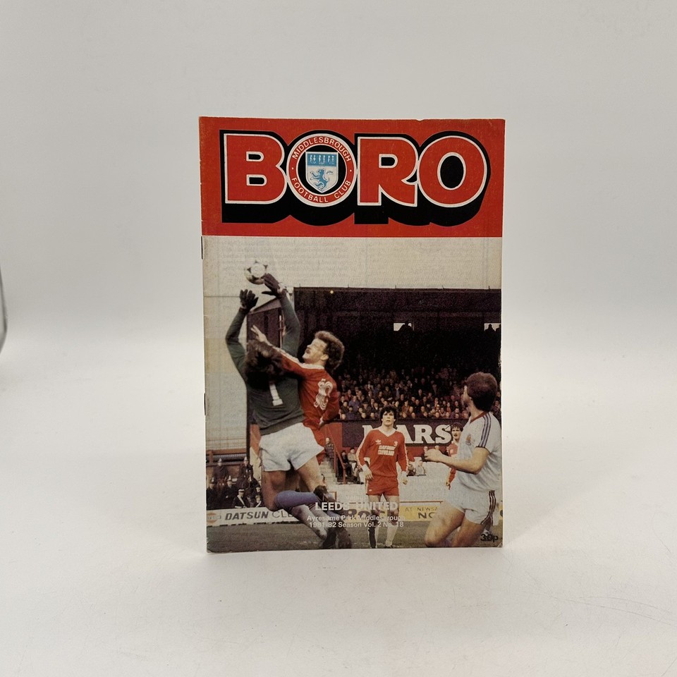 Middlesbrough V Leeds United Football League One 1981-82 Volume 2 ...