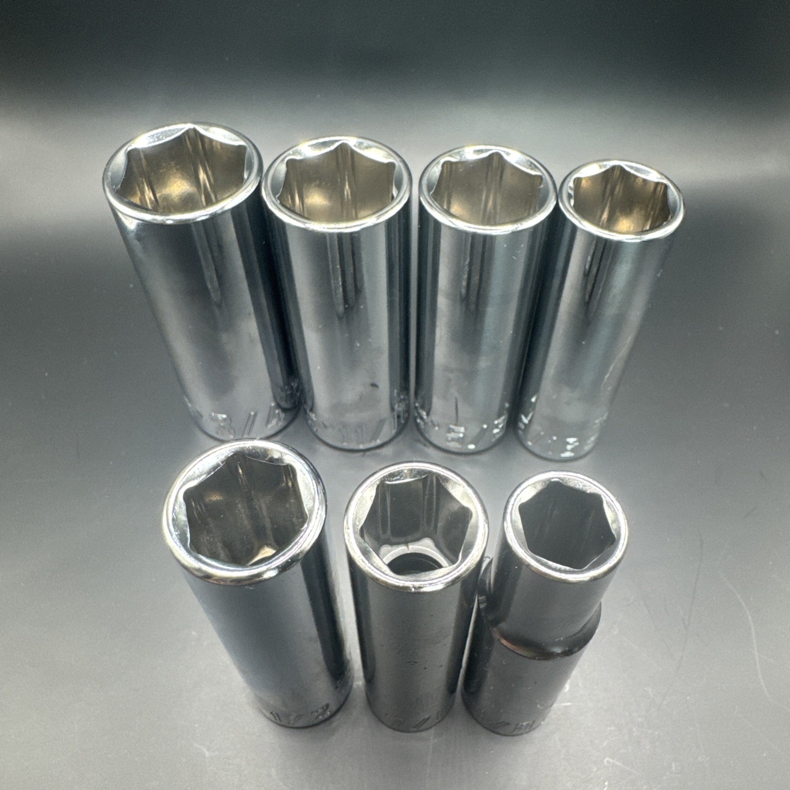 Craftsman 7 Piece 3/8 Drive 6 Point Deep Socket Set SAE
