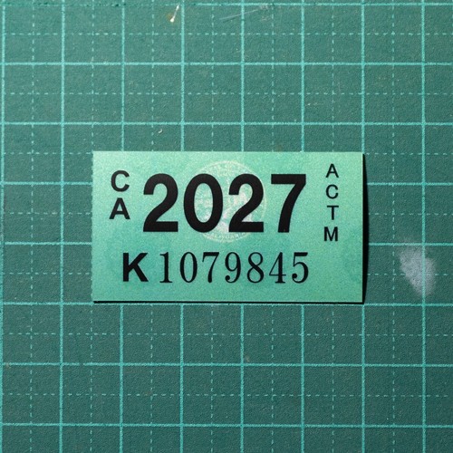 California Registration Sticker Seal 2025 2026 2027 Replica Vehicle ...