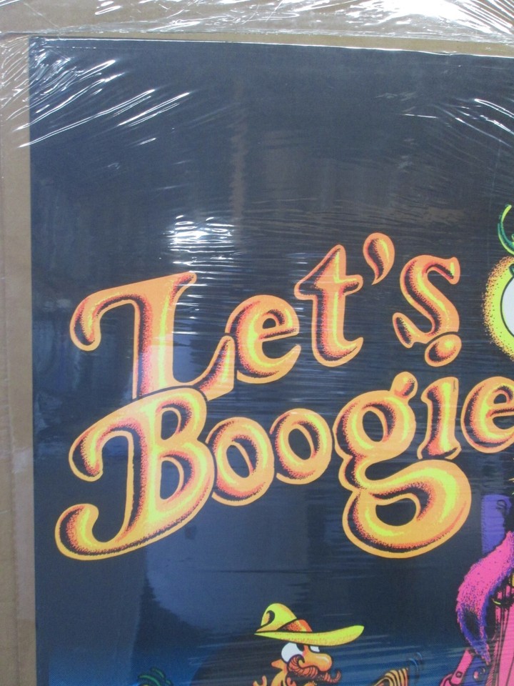 LET'S BOOGIE BLACK LIGHT PSYCHEDELIC VINTAGE POSTER 1972 CNG2815 | eBay
