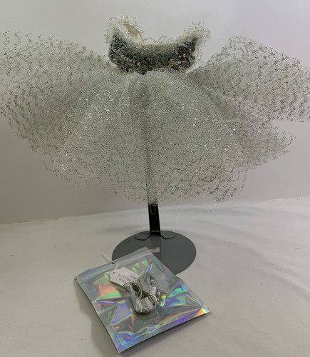 Elise Doll Madame Alexander Ballerina Tutu Costume White & Silver ...