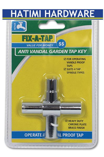 FIX-A-TAP 230188 Anti Vandal 4 Way Garden Tap Key for sale online | eBay