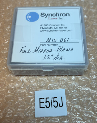 BRAND NEW- Synchron Laser Inc. Fold Mirror - Plano M10-061 1.5” || FAST ...
