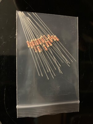 20 Pack - 2.2K 2200 Ohm Ω Resistor 5% Tolerance 1/4W 1/4 Watt Carbon ...