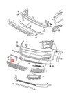 VW GOLF VARIANT 4MOTION LICENCE PLATE HOLDER SATIN BLACK 5GM807287F9B9 ...