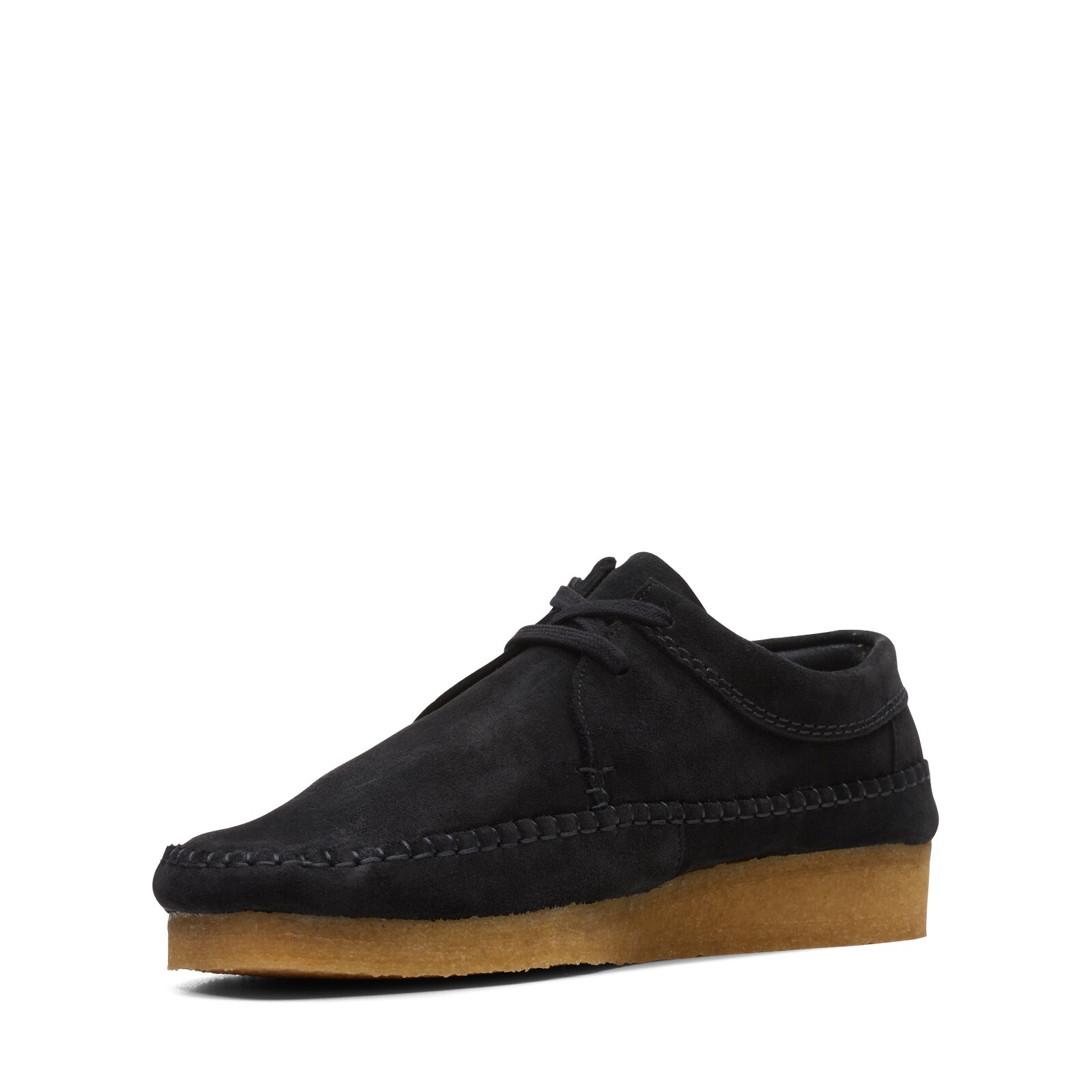 NEW MENS CLARKS ORIGINALS WEAVER LIMITED EDITION BLACK SUEDE LOW SHOES ...