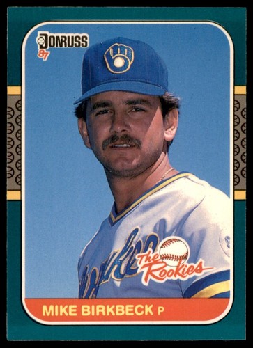 1987 DONRUSS THE ROOKIES MIKE BIRKBECK MILWAUKEE BREWERS #19 | eBay