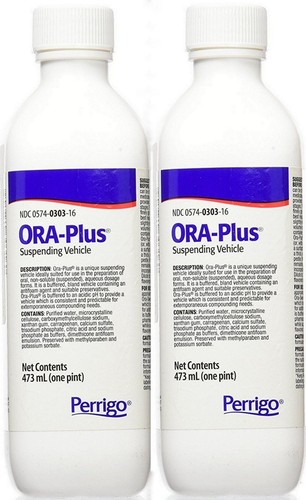 Perrigo ORA-Plus Liquid Suspending Vehicle 16oz ( 2 pack ) 305740303160 ...