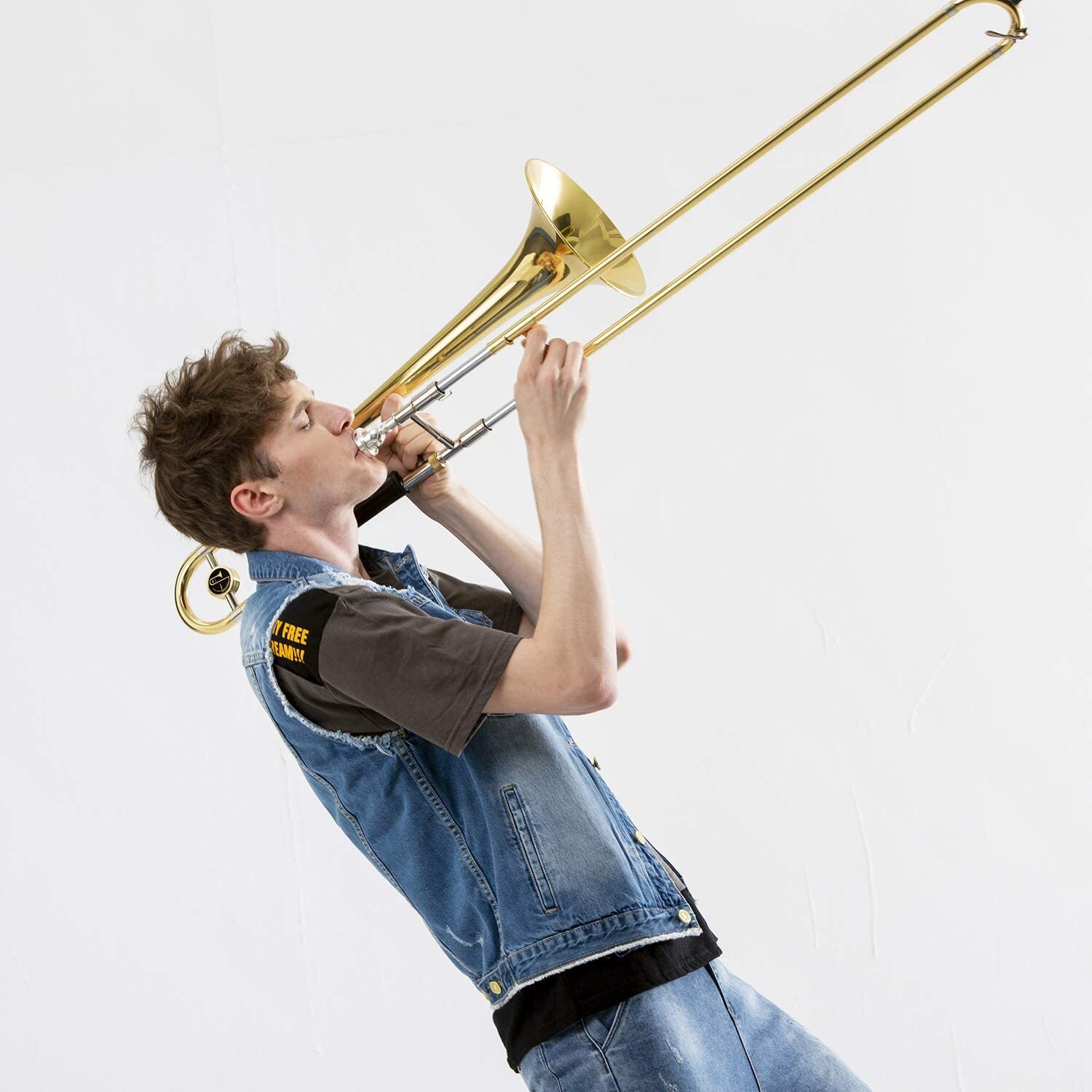 🎵 Eastar Tenor Slide Bb Trombone B Flat Brass Trumpet Set Student ...