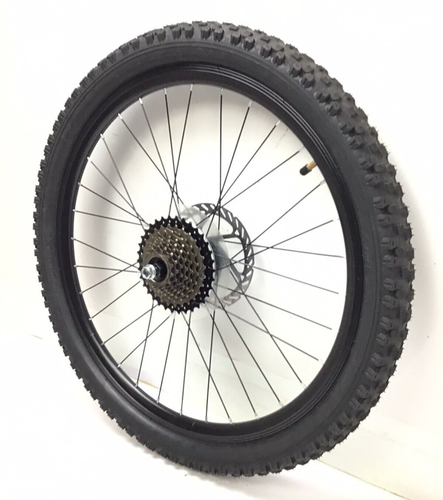 24" Rear Bicycle Disc Wheel 8-Speed Freewheel and 2.30" Tire Mountain ...
