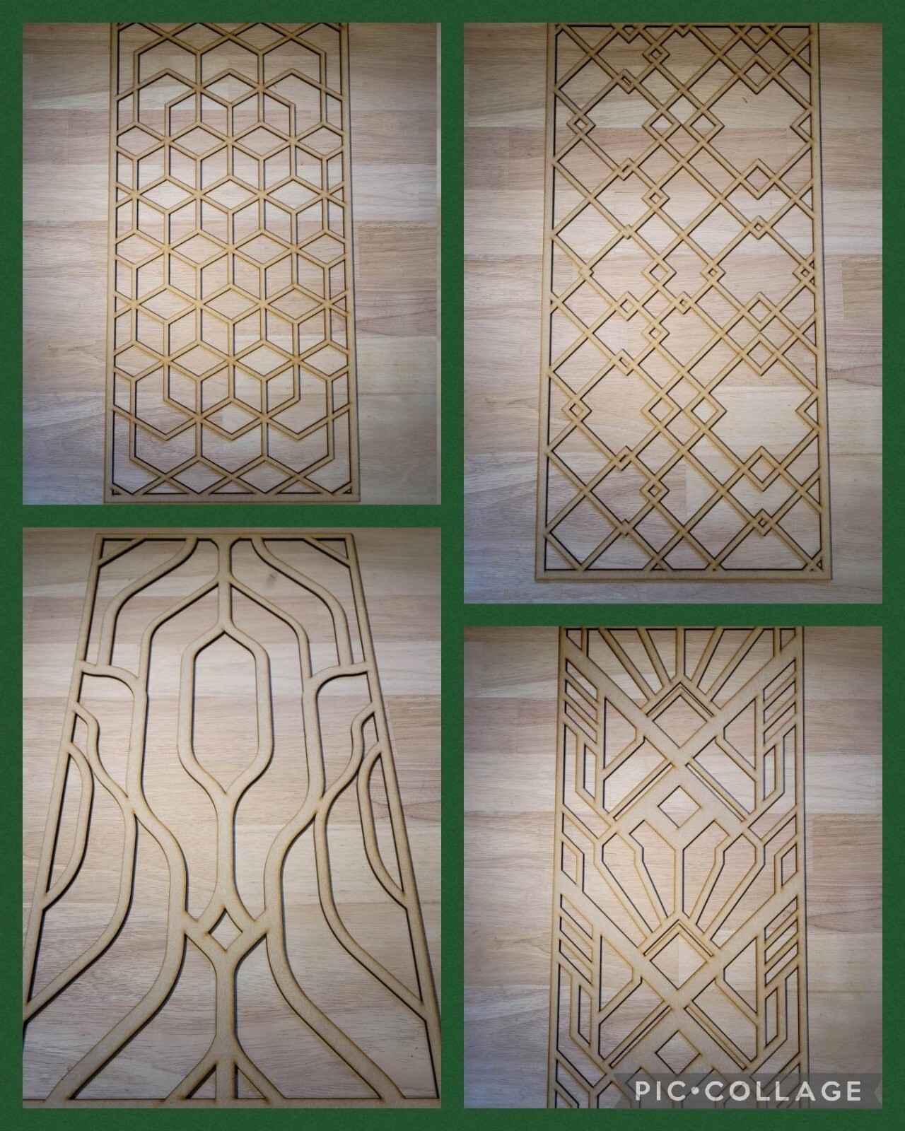 Art deco Trellis Decorative Screen Radiator Cabinet Cut MDF Panel 2ft x ...