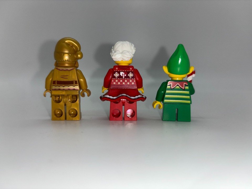 Lego Christmas Build-a-Minifigure (BAM) 2025 Gold Santa, Mrs. Clause ...