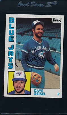 1984 Topps #256 Dave Geisel Blue Jays Signed Auto *14320 | eBay