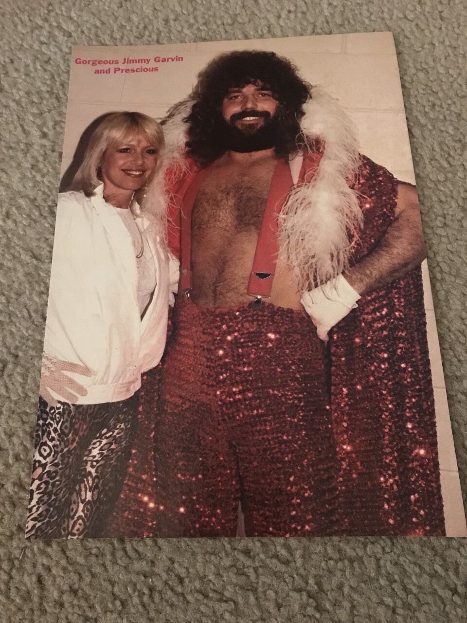 Vintage GORGEOUS JIMMY GARVIN PRECIOUS NWA Wrestling Pinup Photo 1980s ...