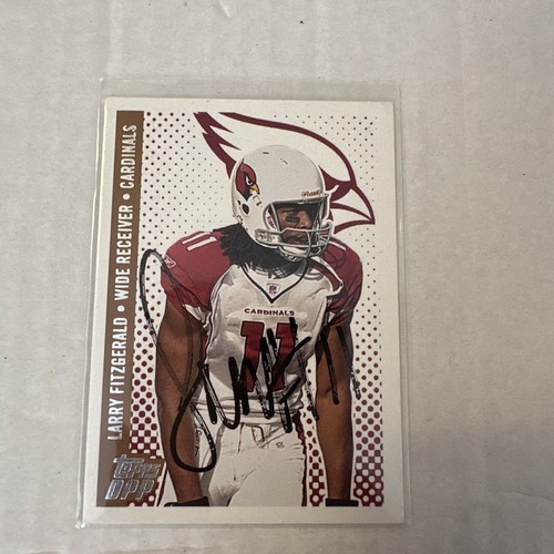 Larry Fitzgerald Arizona Cardinals Signed 2006 Topps #12 JSA CERT AUTO ...