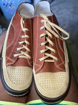 Mens Orvis Shoes Sz 12 M Leather Canvas Duck Fishing Walking Casual ...