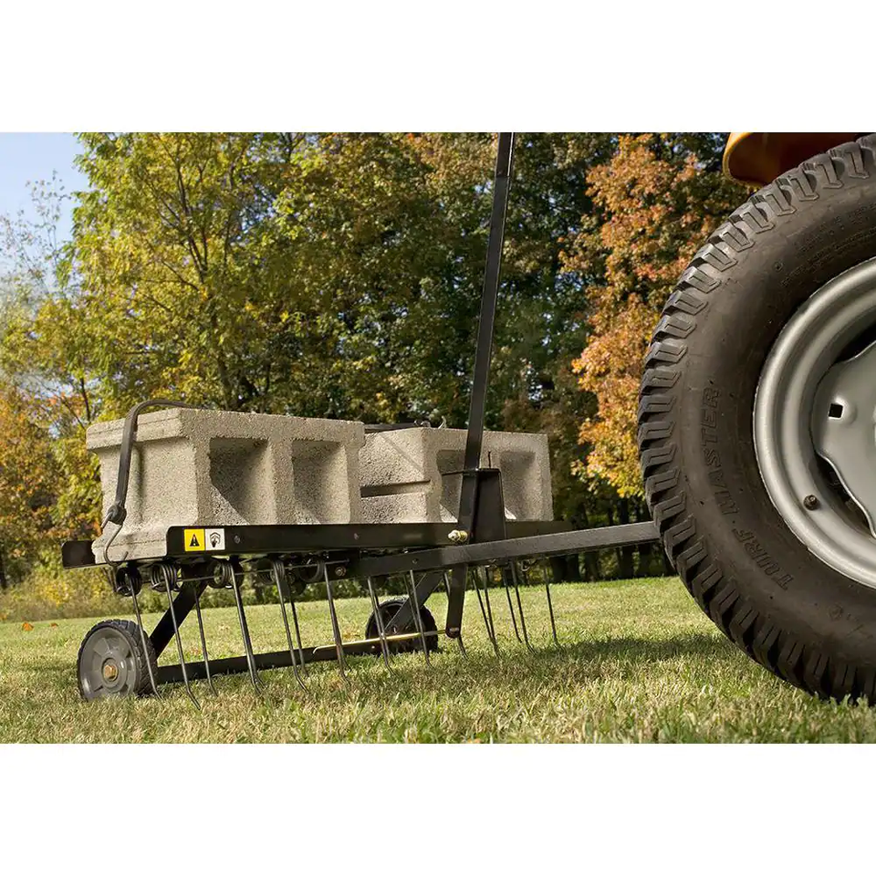 Lawn Dethatcher Tow-Behind Universal 40 In. Riding Mower/Tractor ...