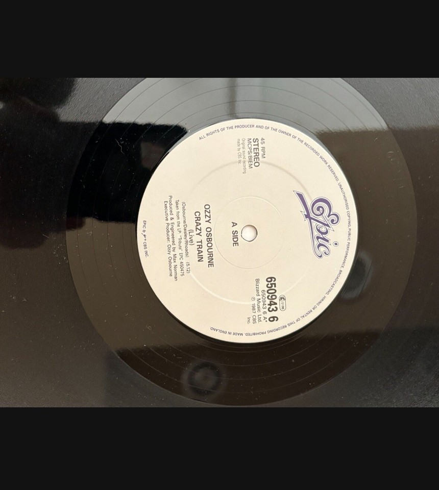 Ozzy Osbourne Randy Rhoads Tribute vinyl record 12" LP 33-RPM | eBay