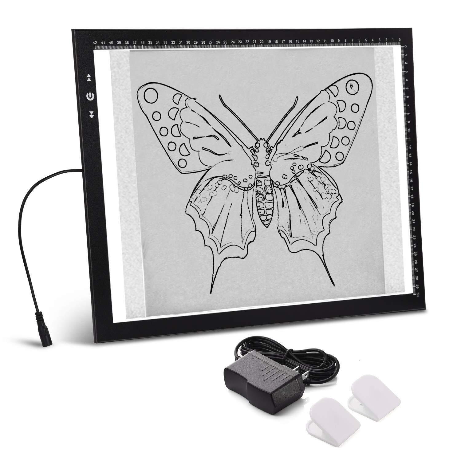 A3 Artist Tracing Light Box Copy Table 12v1a Adapter Power Dimmerable ...