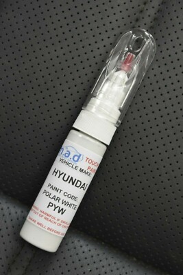 TOUCH UP PEN FOR HYUNDAI POLAR WHITE SUPER PYW PAINT SCRATCH I20 SANTA ...