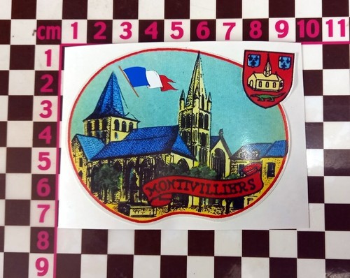 Montivilliers Glass Sticker - French Travel sticker Citroen 2CV Classic ...