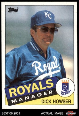 1985 Topps #334 Dick Howser Royals MANAGER 6.5 - EX/MT+ | eBay
