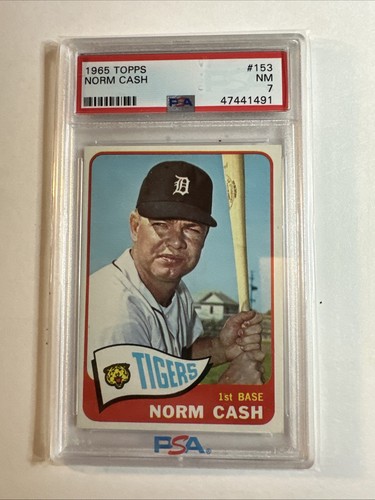 1965 Topps #153 Norm Cash PSA 7 Graded Baseball Card MLB Detroit Tigers | eBay