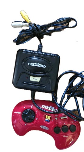 Sega Genesis Mini Console Set 2004 Radica 16 Bit Red plug and play/6 ...