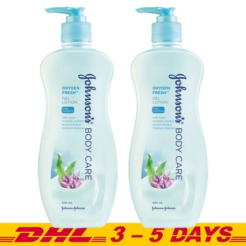 Pack 2 : Johnson Body Care Gel Lotion Oxygen Fresh , Body Lotion 400ml ...